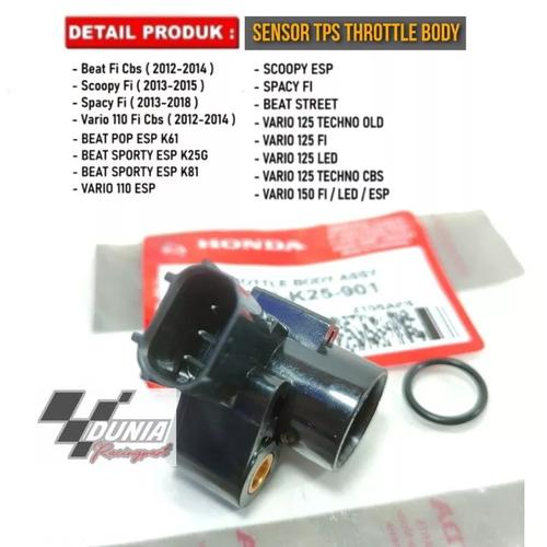 Jual Sensor TPS Honda kode parts k25 Beat Fi Vario 110 125 150 Revo fi ...