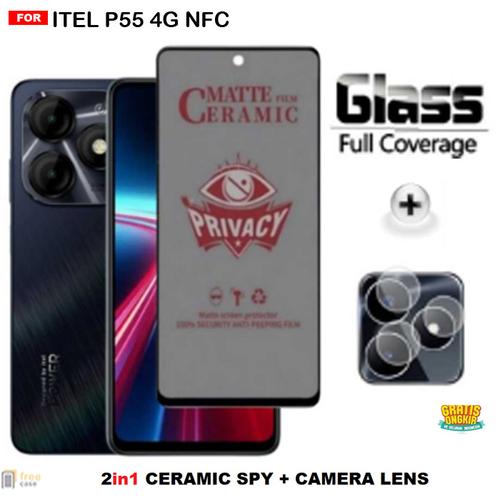 Jual ITEL P55 4G NFC 2in1 Ceramic Tempered Spy Privacy Camera Protector - Jakarta Pusat - Free ...