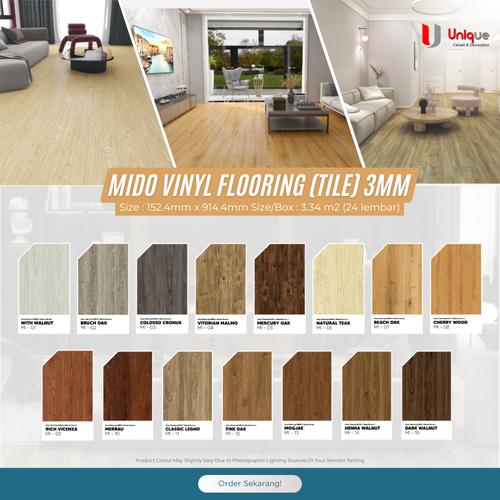 Jual Mido Vinyl Flooring Korea- Lantai Vinyl Plank Motif Kayu Tebal 3mm ...