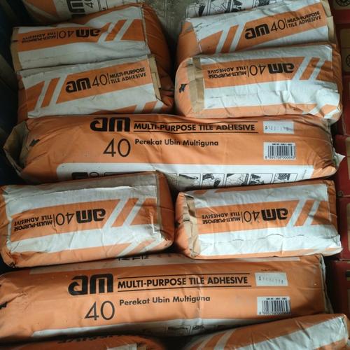 Jual AM 40 KEMASAN 25 kg- AM40 SEMEN untuk pemasangan keramik instan ...
