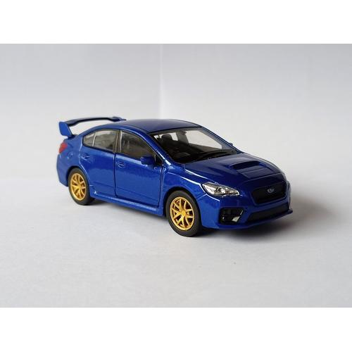 Jual Diecast Mobil Subaru WRX STI biru miniatur mobil Welly 1:36 murah ...