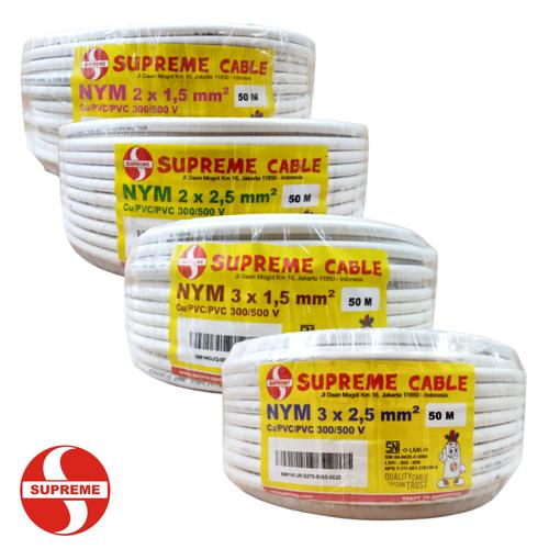 Jual Kabel SUPREME NYM 2x1.5 2x2.5 3x1,5 3x2,5mm 50M Meter - 3x2.5mm - Jakarta Barat - LED ...
