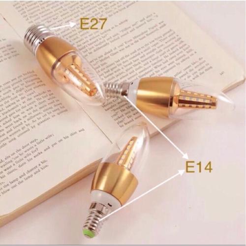 Jual LAMPU CANDEL LED jagung E14 E27 LILIN SMD 5WATT PUTIH KUNING ...