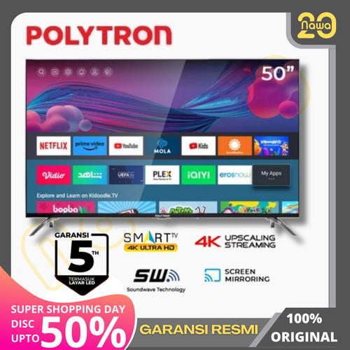 Jual POLYTRON SMART TV PLD 50UV8959 UHD LED DIGITAL PLD50UV8959 4K ...