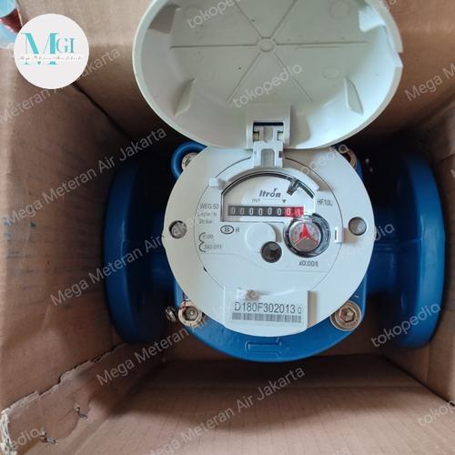 Jual Water Meter Itron 2 Inch DN 50mm/Meteran Air Itron Kepala Putih ...