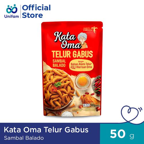Promo Kata Oma Telur Gabus Rasa Balado 50g - Snack Cemilan Sehat Alami ...