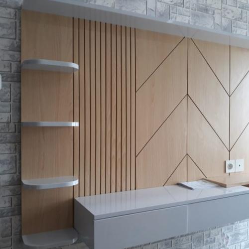 Jual backdrop tv minimalis custom finishing hpl - Jakarta Timur ...