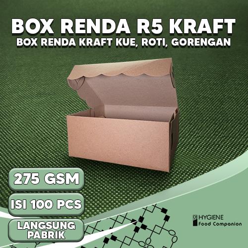 Jual Dus Kue R5 Kraft Renda Box Kue Roti Gorengan 275gsm - Jakarta ...