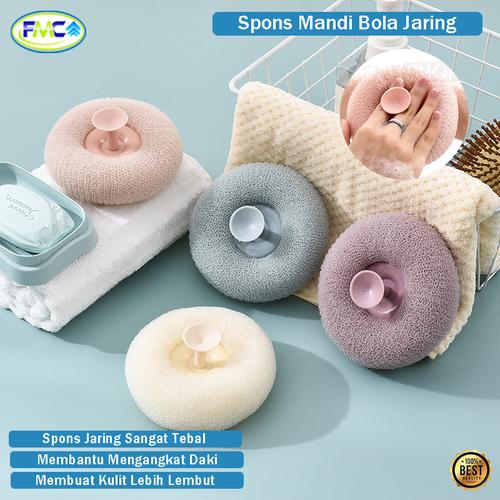 Jual Spons Mandi Bola Jaring Pembersih Daki Body Srubber Bath Ball ...
