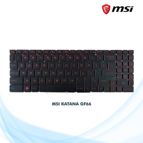 Jual Keyboard MSI Katana GF66 Red Font - Backlight - Kota Denpasar ...