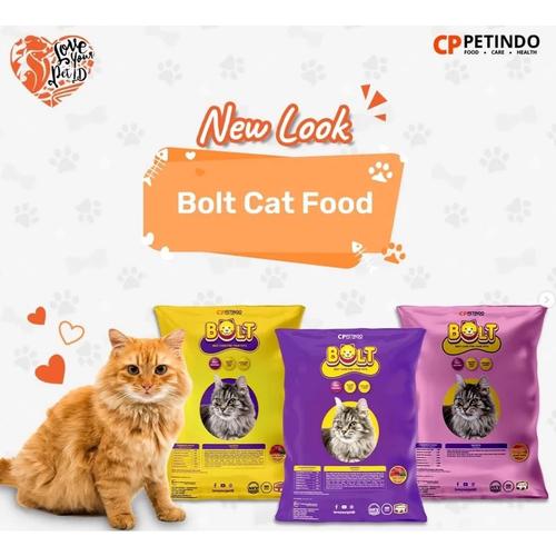 Jual Makanan Kucing BOLT Catfood Kemasan Baru 800 Gram Cat Food ...