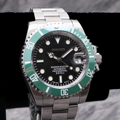 Jual Seiko GMT Mod Batman Seiko mod Pepsi Sprite NH35 Automatic ...