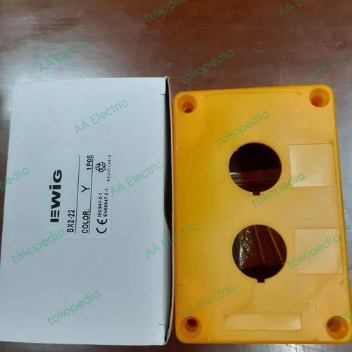 Jual control box panel kendali box push button 22mm 2 lubang EWIG ...
