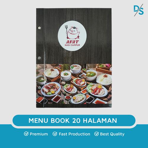 Jual Cetak / Print Buku Menu Restoran / Cafe A4 Jilid Baut 8 Halaman ...