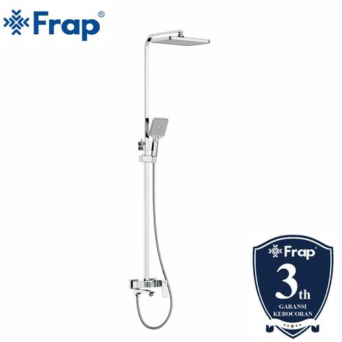Promo FRAP F2476 Shower Set Tiang Mandi Keran Mixer Panas Dingin | Desain Modern Warna Chrome ...