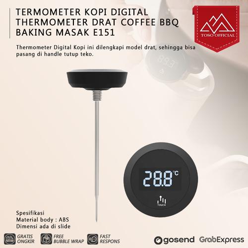 Jual Termometer Kopi Digital Thermometer Drat Coffee BBQ Baking Masak ...