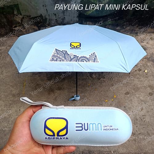 Jual payung lipat mini kapsul/payung custom/payung cetak logo/payung ...