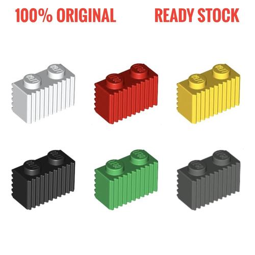Jual Lego Part 2877 Brick, Modified 1x2 with Grille Fluted Profile ...