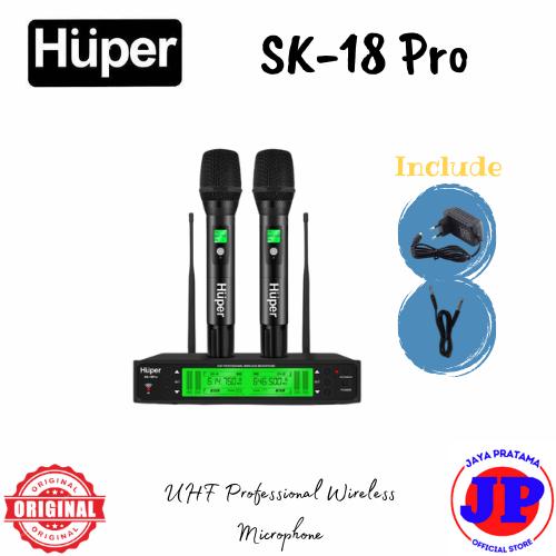 Jual Huper SK18 Pro UHF Professional Wireless Microphone Original SK-18 Pro - Jakarta Pusat ...