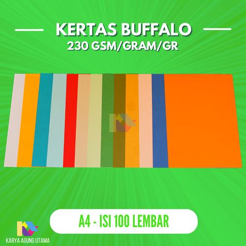 Jual Kertas Buffalo A4 isi 100 lembar / Kertas Karton Buffalo A4 ...