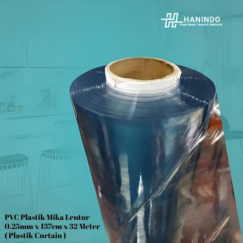 Jual PVC Plastik Mika Lentur 0.25mm x 137cm x 32 Meter ( Plastik Curtain ) - Kota Bandung ...