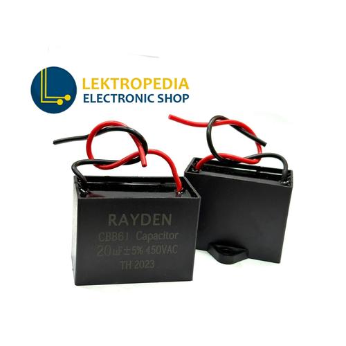 Jual Kapasitor 20uf 450v AC Kotak Kipas Angin Fan 20 uf mikro Capacitor ...