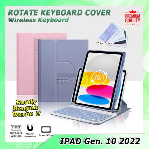 Jual iPad 10 A2757 A2777 A2696 2022 Bluetooth Keyboard Keybord Case ...