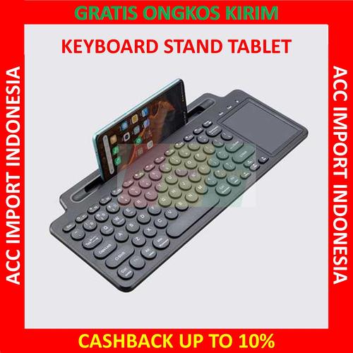 Jual Keyboard Bluetooth Portable Tablet Stand 2.4GHz with Wireless ...