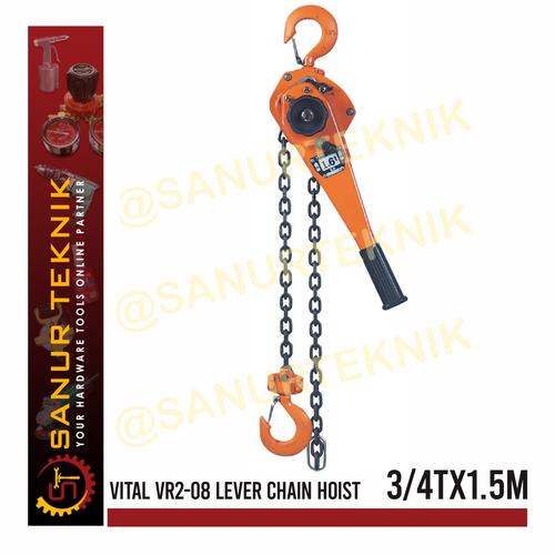 Jual VITAL VR2-08 Lever Chain Block / Lever Chain Hoist 3/4 Ton x 1.5 ...