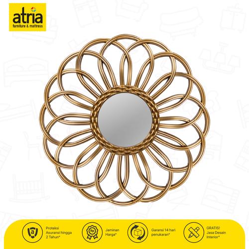 Jual Hiasan Dinding Plastik Kaca Atria Therese D75.3X2.8Cm Gold ...