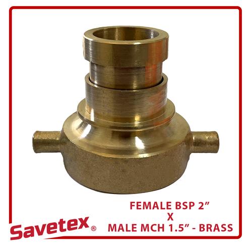 Promo Adaptor Reducer Female BSP 2" x Male Machino 1.5" - Brass - Kab ...