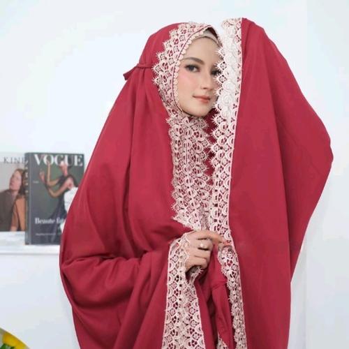 Jual mukena dewasa katun mikro premium mukena sholat k7h111 - Navy ...