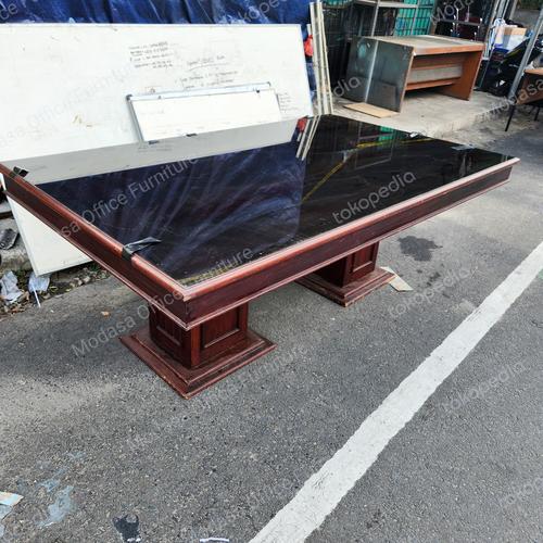 Jual Meja Meeting Meja Rapat 120 x 200 cm bahan kayu pakai kaca ...