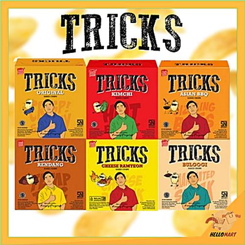 Jual Tricks Biskuit Kentang Potato Baked Chips 4 Packs @15gr / Keripik ...