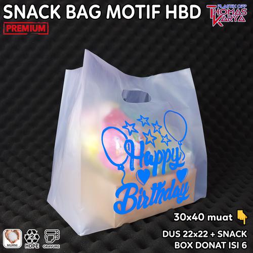 Promo Kantong Plastik Dove 30x40 Motif HAPPY BIRTHDAY BIRU isi 50 ...