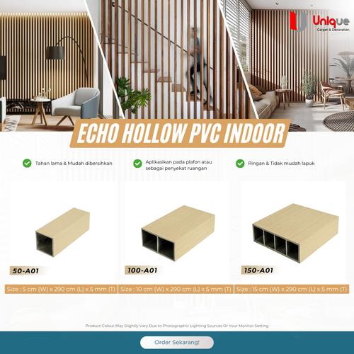 Jual Echo Hollow PVC Pembatas Ruangan Interior / PVC Wall Panel Square Tube - 150 - A27 ...