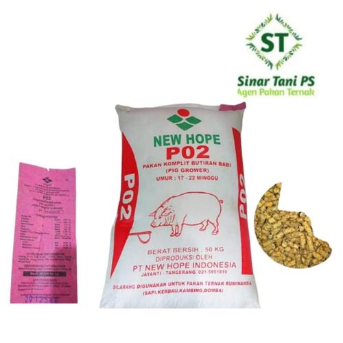 Jual New Hope PO2 Pur Unggas Pakan Ayam Babi Pelet Repack 10 kg(KARGO ...