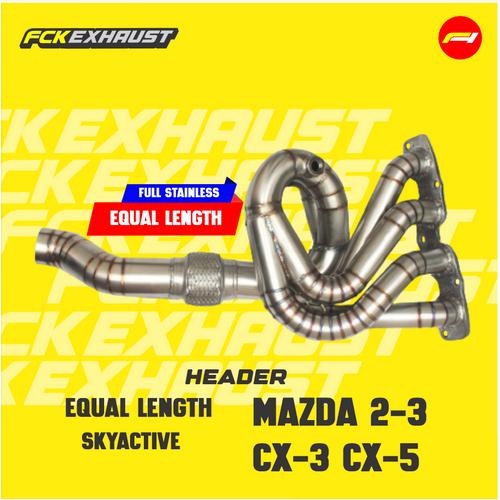 Jual Header Mazda 2 3 CX-3 CX-5 Skyactiv FCK Exhaust | Full Stainless ...