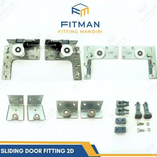 Jual set roda dan rel lemari pintu geser sliding door aluminium kayu ...