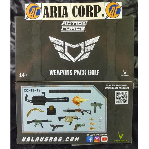 Jual 1/12 Valaverse Action Force Figure Weapons Pack Golf Kitbash ...