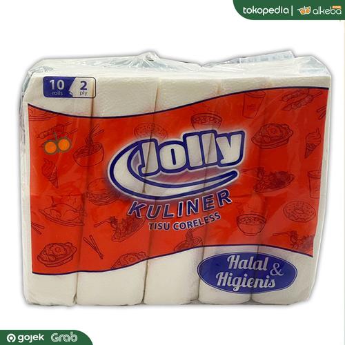 Jual Tisu Jolly Roll Coreless Kuliner Tissue Makan Kitchen 2Ply 10 Roll ...