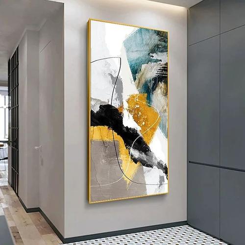 Jual lukisan abstrak modern art lebar 150 tinggi 80cm plus bingkai ...