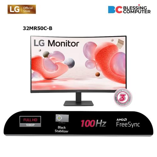 Promo Monitor LG 32MR50C-B 31.5 FHD VA 1920x1080 Curved 100Hz 5ms Cicil ...