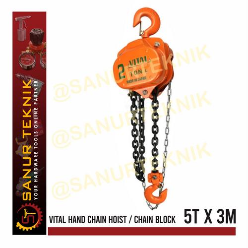 Jual VITAL Chain Block / Chain Hoist / Katrol Rantai 5Tx3M 5 TON x 3 ...