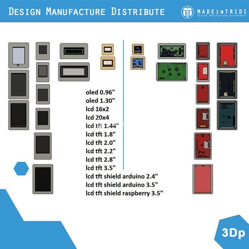 Jual Frame cover LCD 16x2 bracket holder lcd 16x2 i2c - Putih - Kab ...