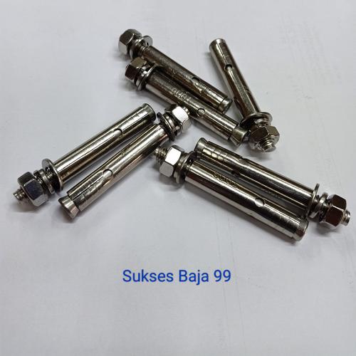 Jual SS304 Dynabolt Stainless M8x50 / Dinabolt/ Anchor Bolt M8x50 ...