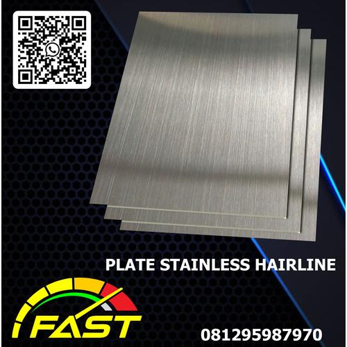 Jual plate potongan stainless 1.0 hairline grade 304 per cm - Jakarta ...