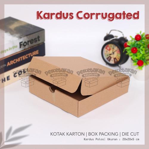 Jual KARDUS CORRUGATED 20X20X5 CM | DIE CUT | KOTAK KARTON | BOX ...
