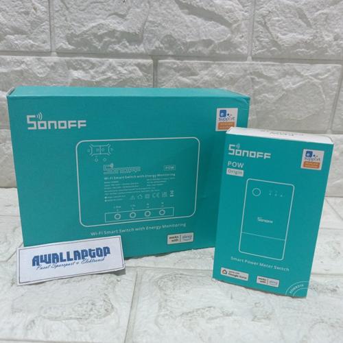 Jual sonoff wifi smart meter powR3 25A pow r3 pow origin 16A KWH meter ...