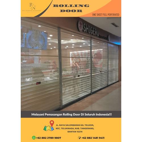 Jual Rolling door pintu toko one sheet full perforated lubang - Jakarta ...